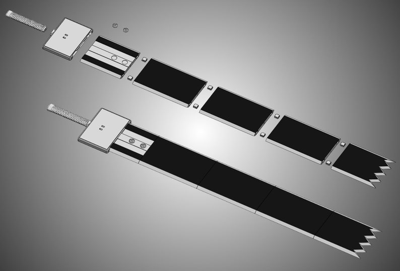 Asa Mitaka's Super Strong Uniform Sword 3D Print Files - Etsy