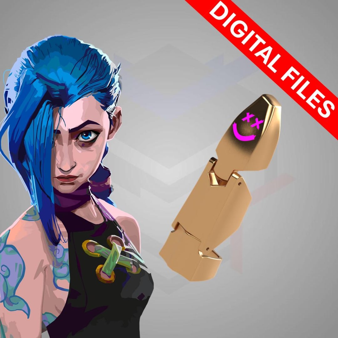 Jinx's Mechanical Finger [STL Files] - Arcane - Etsy