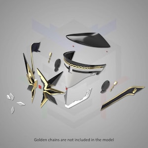 Il Capitano's Helmet [STL Files] - Genshin Impact - Etsy Australia