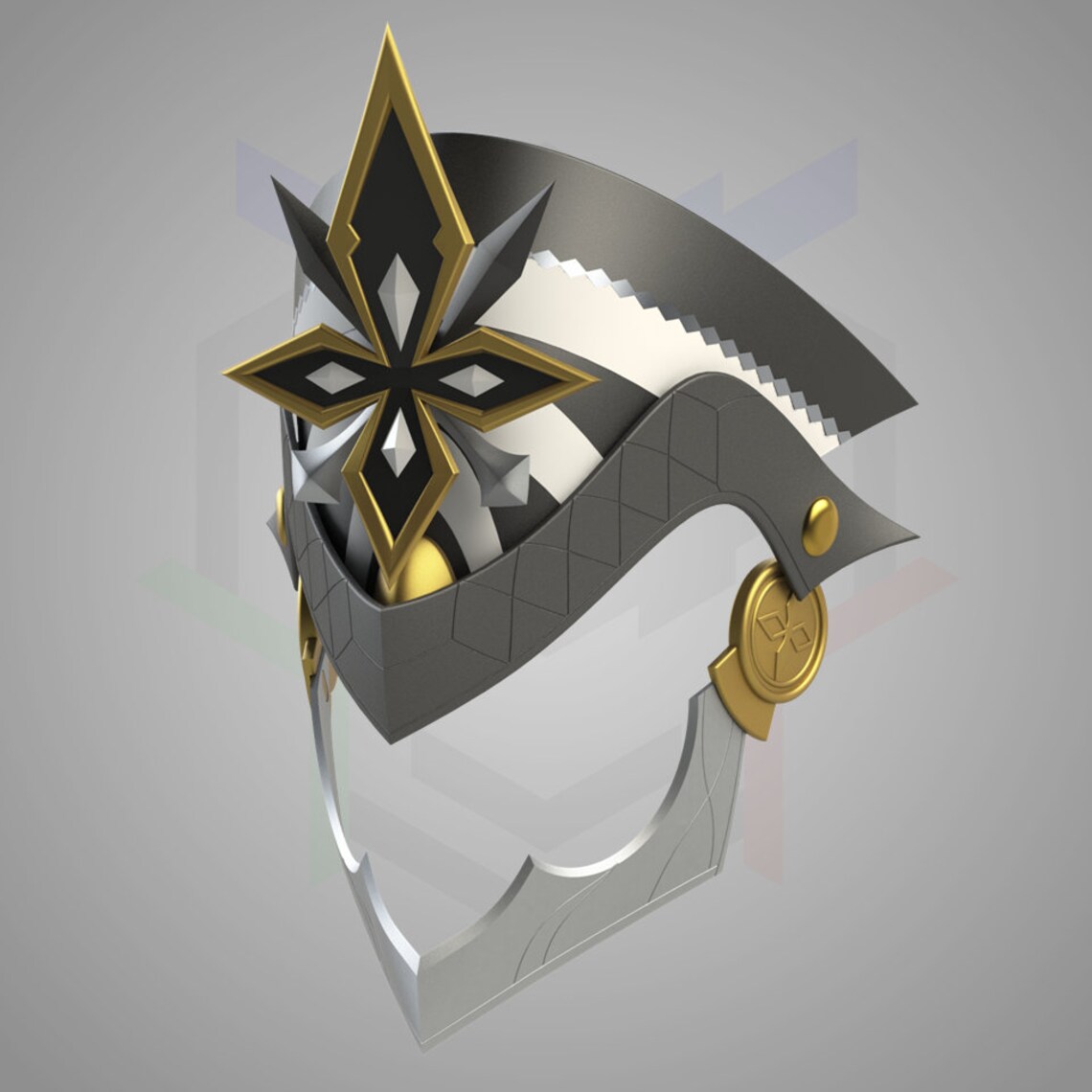 Il Capitano's Helmet STL Files Genshin Impact - Etsy Canada