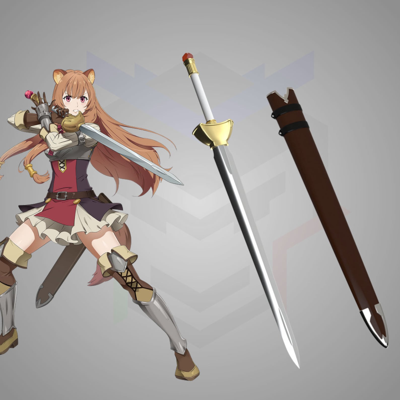 Raphtalia's Sword and Sheath [STL Files] - the Rising of the Shield ...