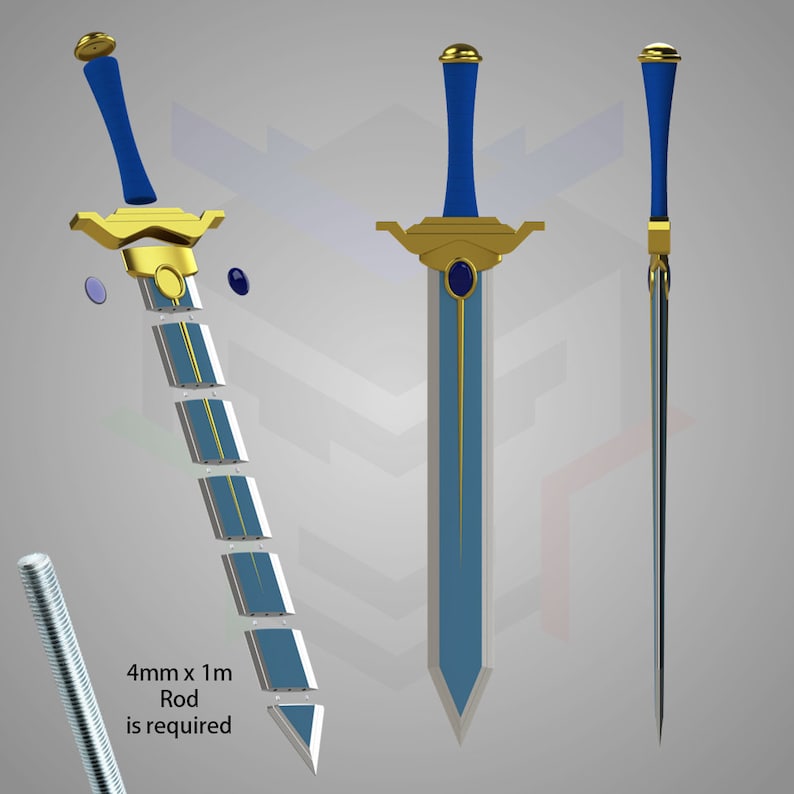 Himmel's "hero's Sword" and Scabbard [STL Files] - Frieren: Beyond ...