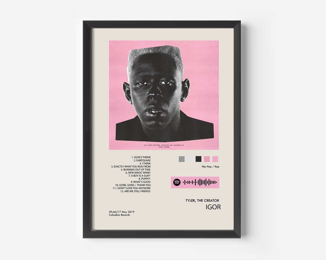 Tyler the Creator IGOR Custom Album Poster Hip Hop Wall - Etsy