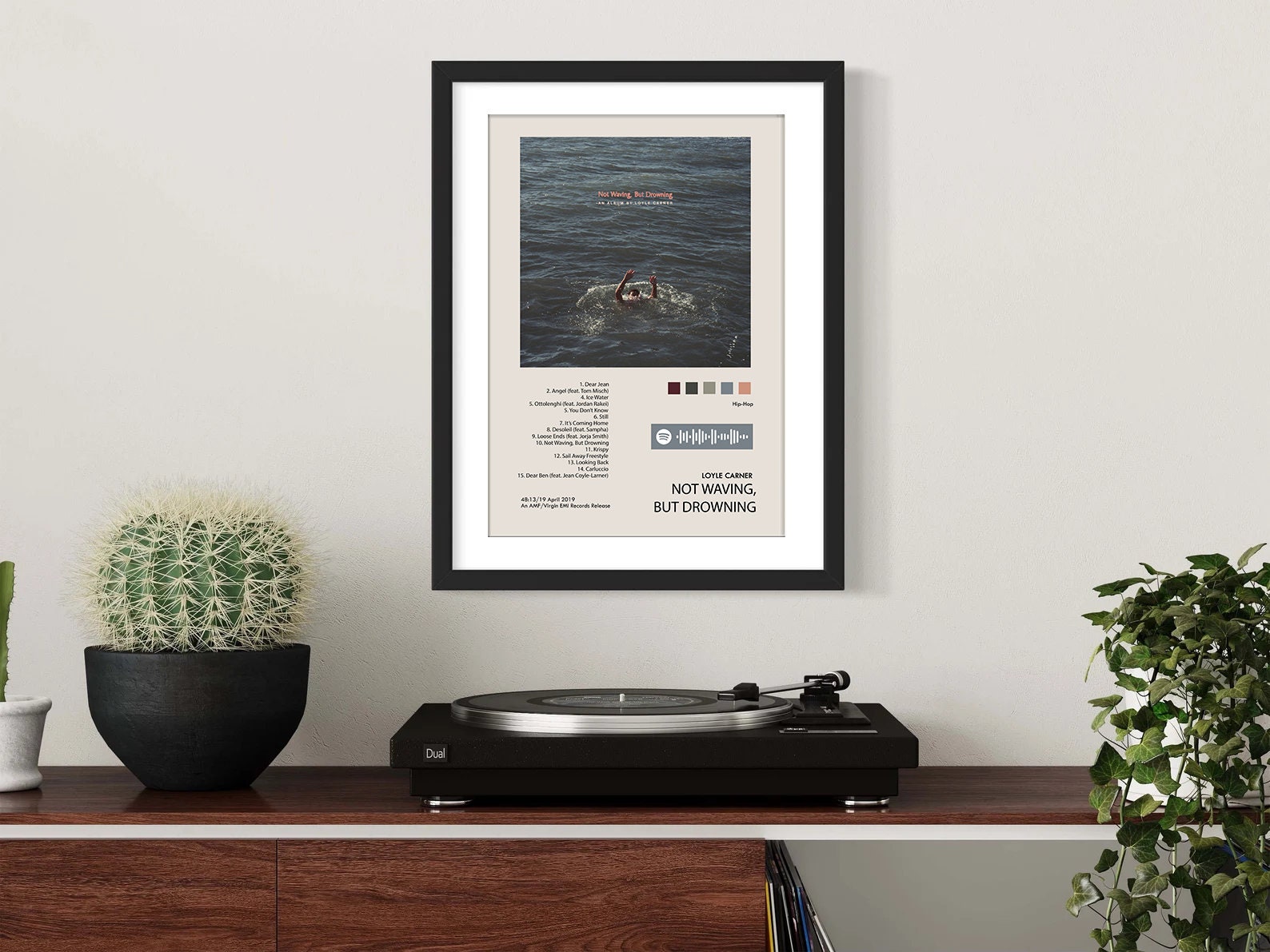 Loyle Carner Not Waving Still Drowning Custom Album Poster Hip Hop Wall ...