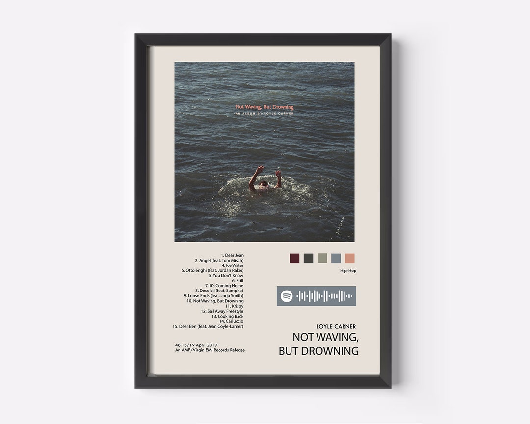 Loyle Carner Not Waving Still Drowning Custom Album Poster - Etsy