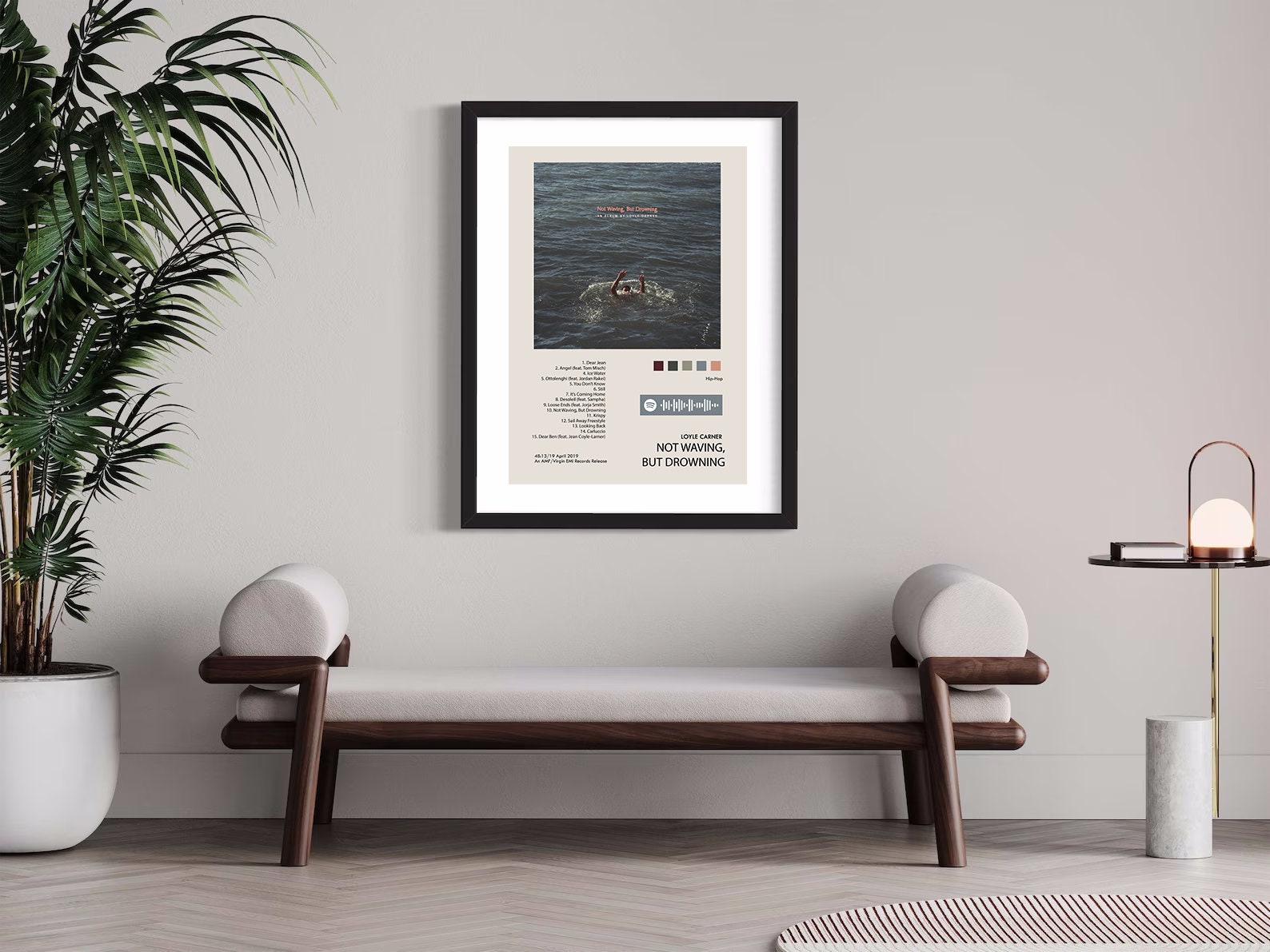 Loyle Carner Not Waving Still Drowning Custom Album Poster Hip Hop Wall ...