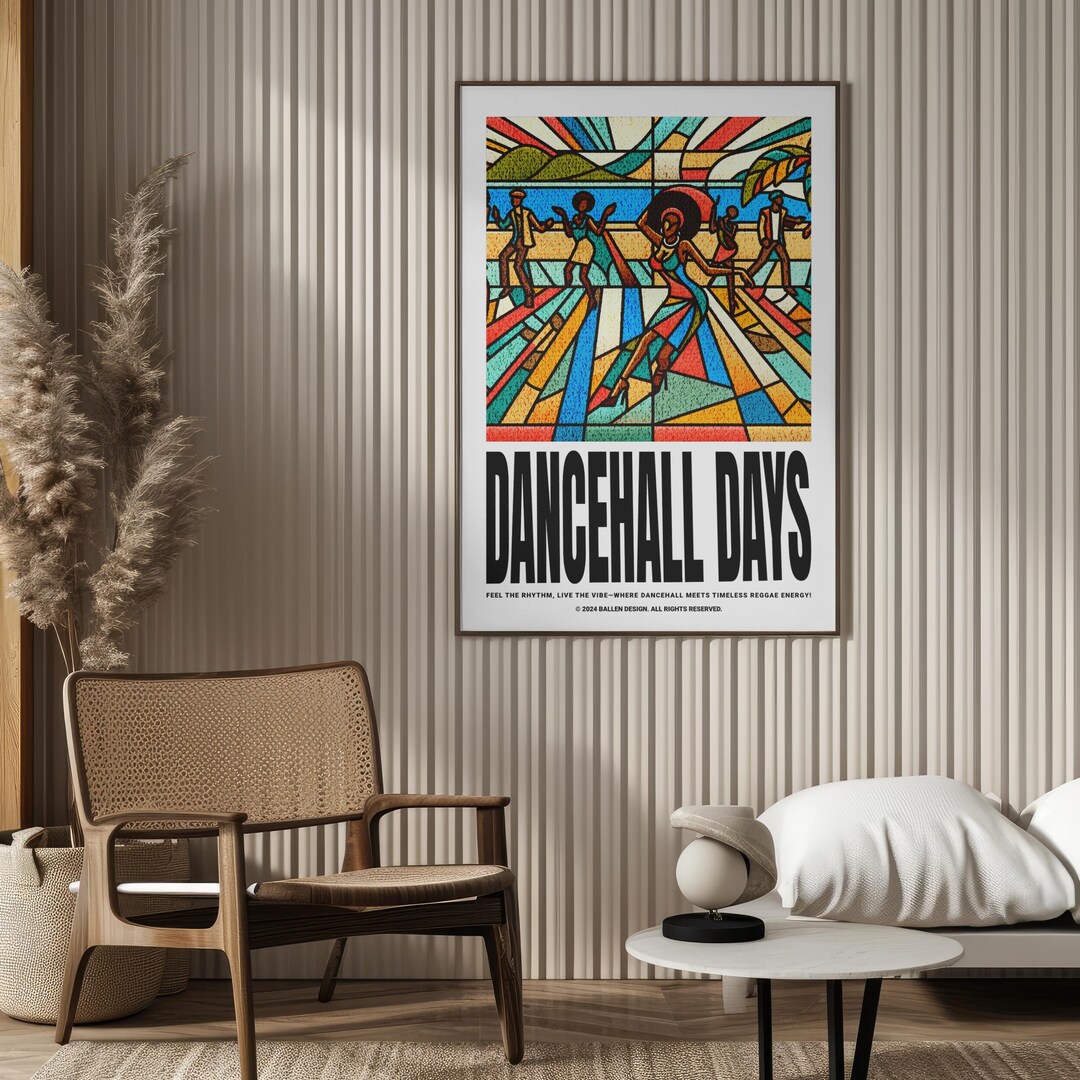 Reggae Dancehall Matte Vertical Poster 11 X 17, Music Art Deco Print ...