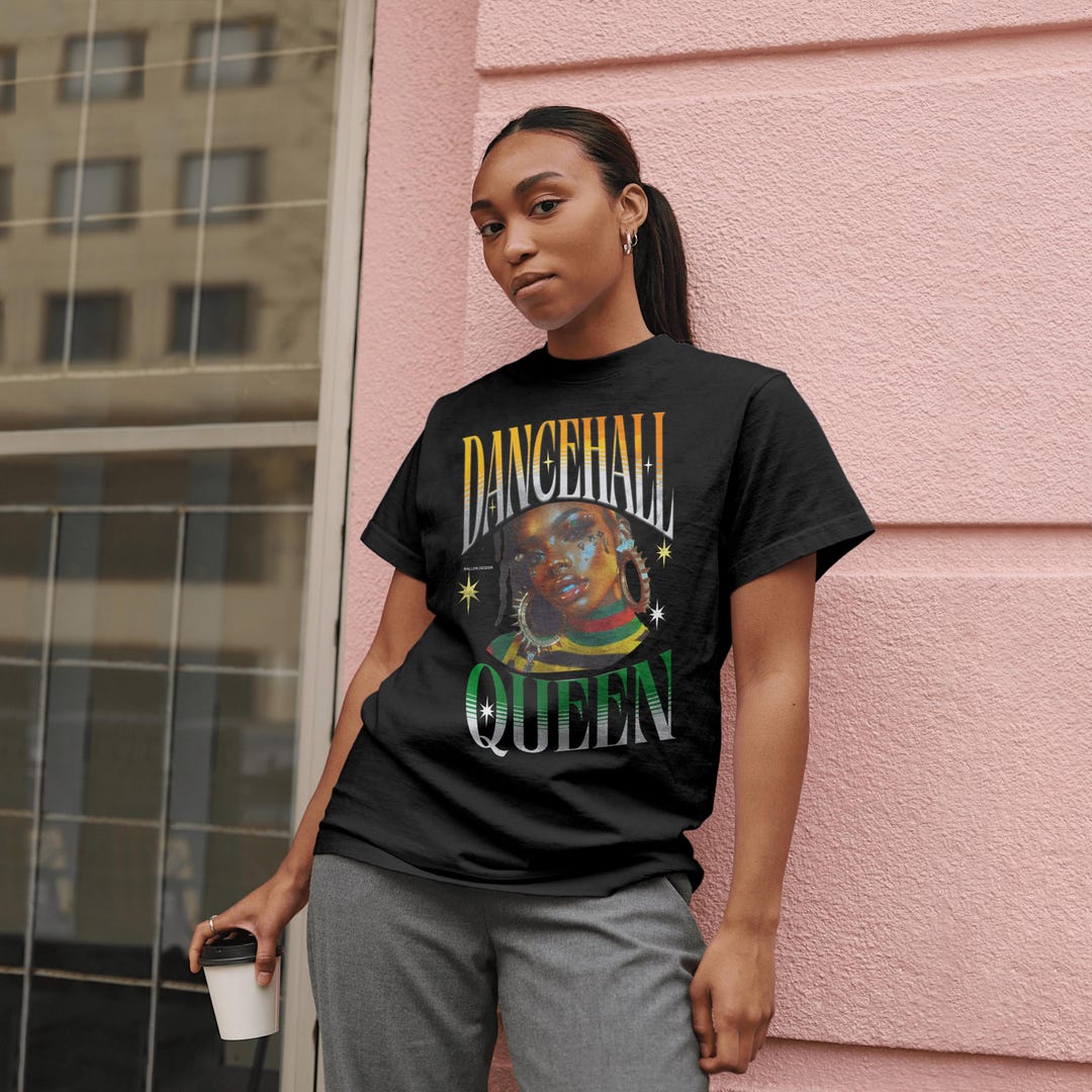 Dancehall Queen Tshirt Jamaican Unisex Tee, Reggae Music Dancehall ...