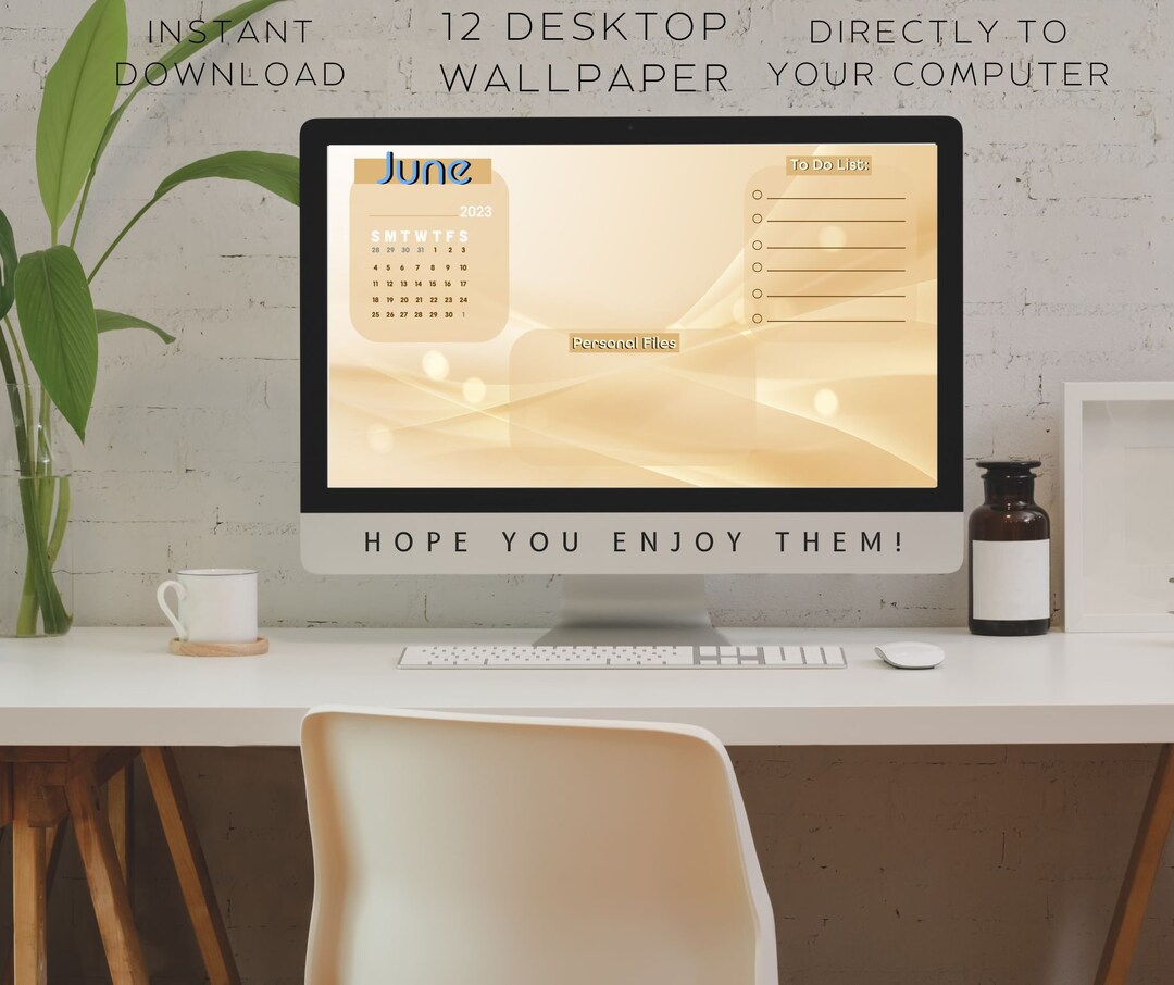 Desktop Wallpaper Jan - Dec 2023 Calendar Organizer| Relac Colors ...