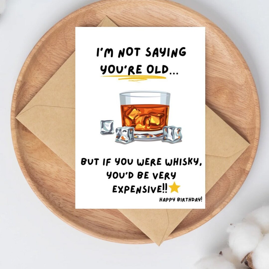 Whisky Birthday Card Birthday Card Whisky Whisky Drinkers - Etsy
