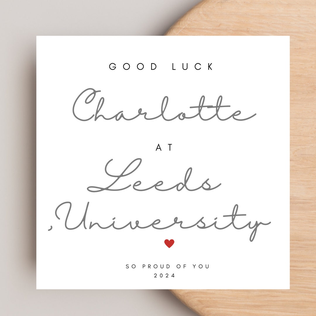 Personalised Starting University Card, Starting University, University ...