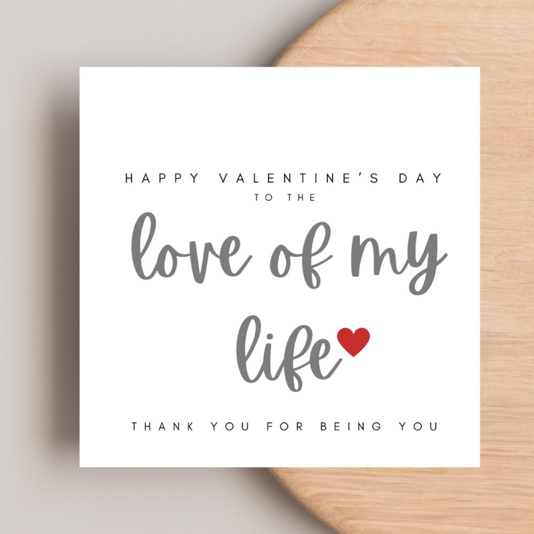 Personalised Valentines Day Card for Boyfriend Wife Husband Partner ...