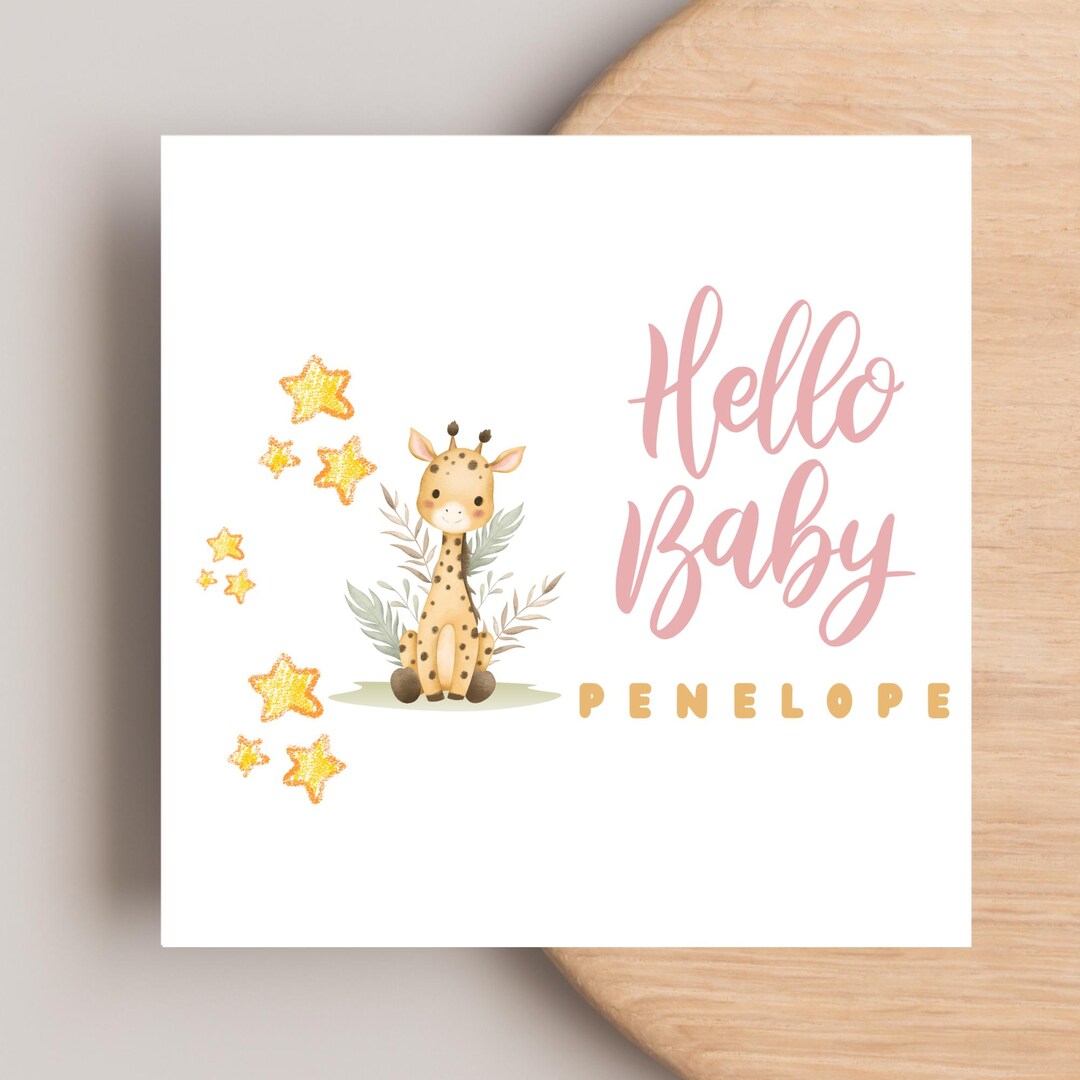 Welcome to the World Baby Girl Card, Hello Baby Girl Card, Newborn Girl ...