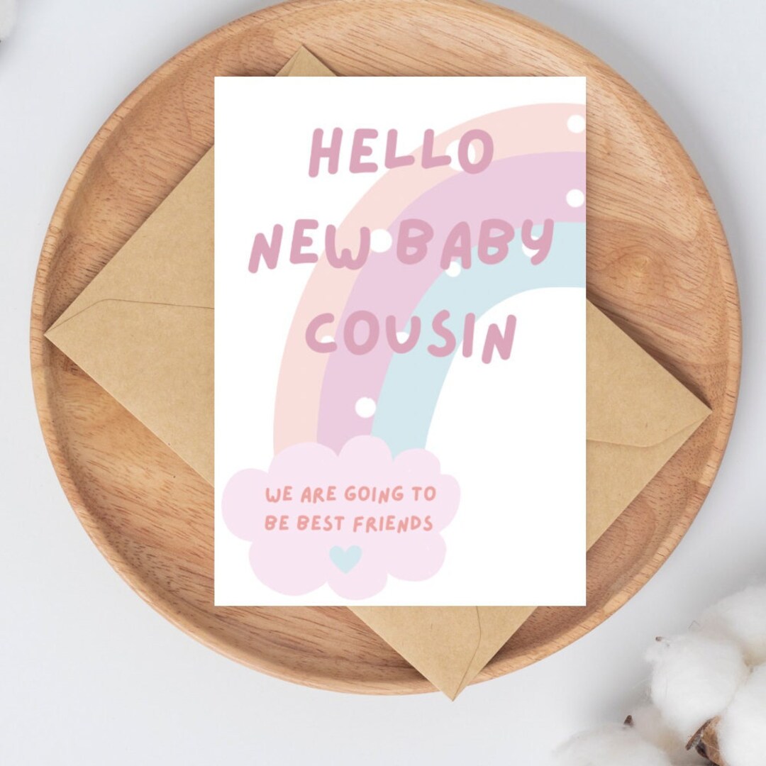 Personalised Cousin, New Cousin Card - to My Cousin Card, Card for ...