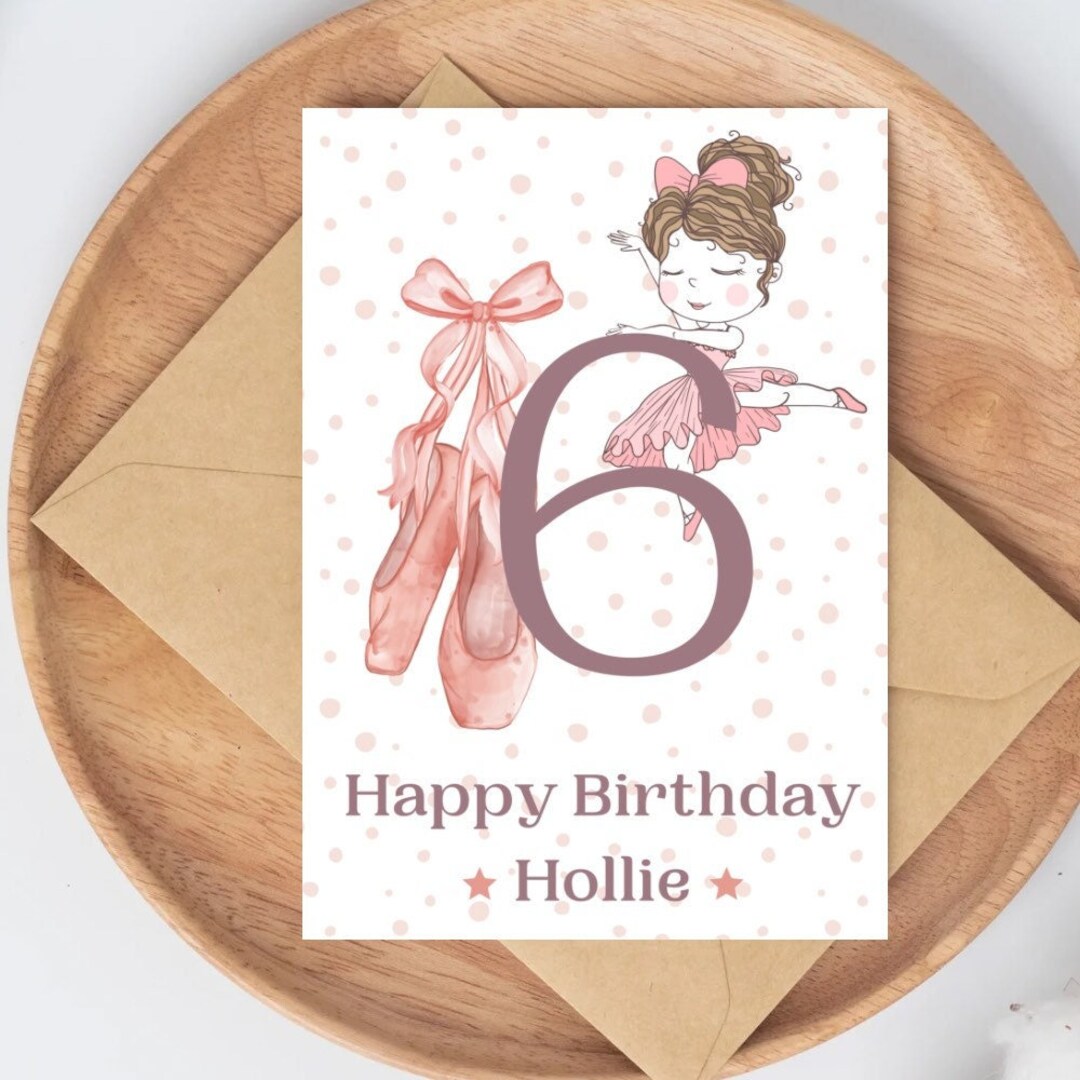 Ballet Birthday Card | Dancing Birthday Card | Dancer Card | Ballet ...