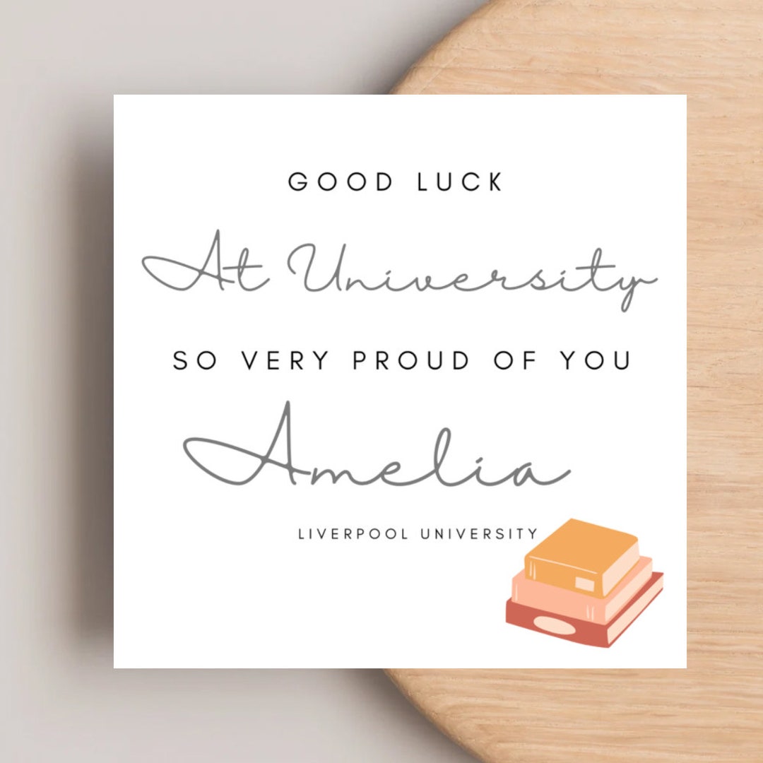 Personalised Starting University Card, Starting University, University ...