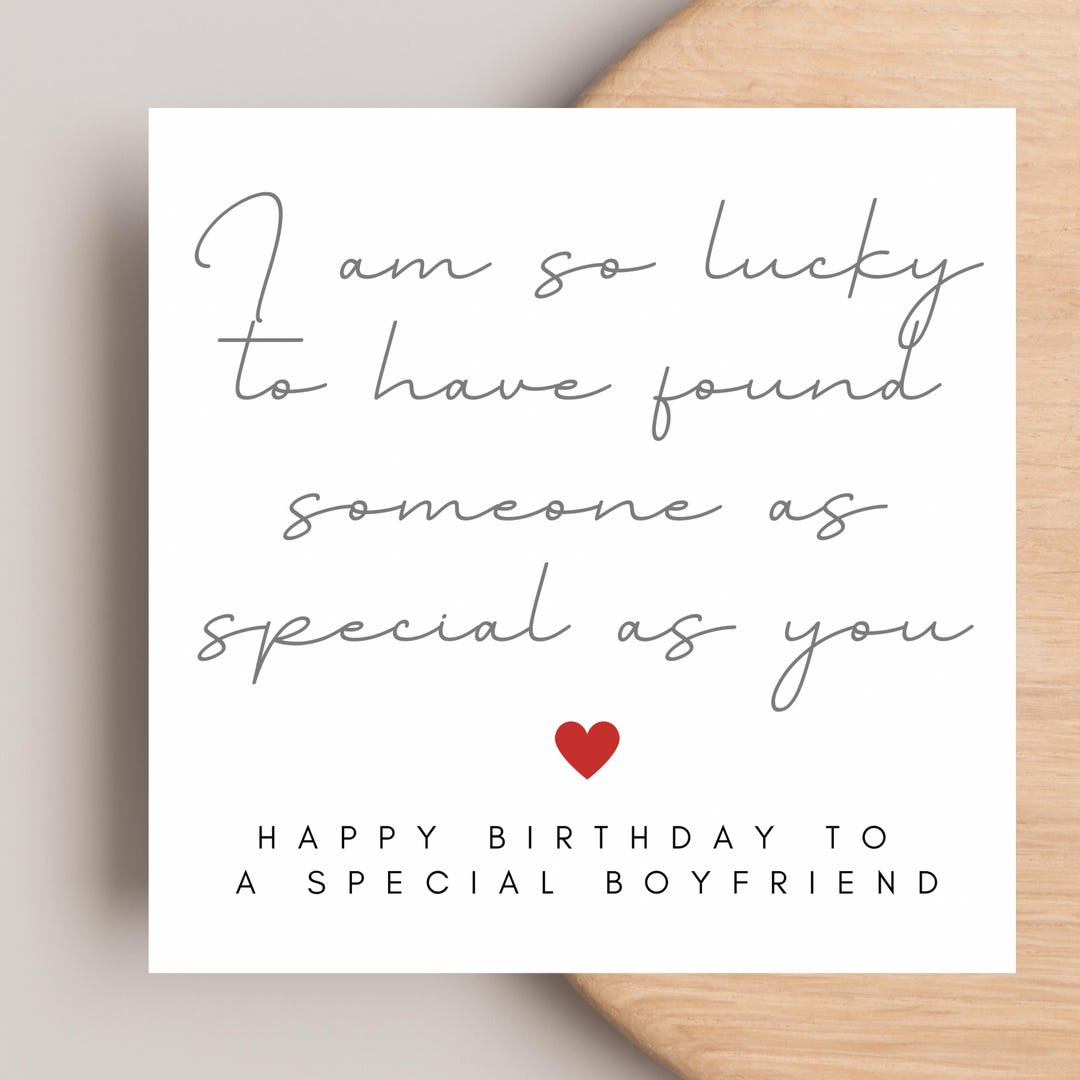 Boyfriend Birthday Card, Partner Birthday Card, Boyfriend Birthday Card ...