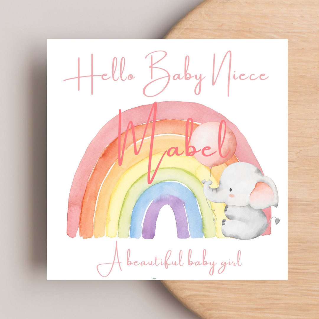 New Niece Card, New Niece, Card for New Baby Niece - Etsy