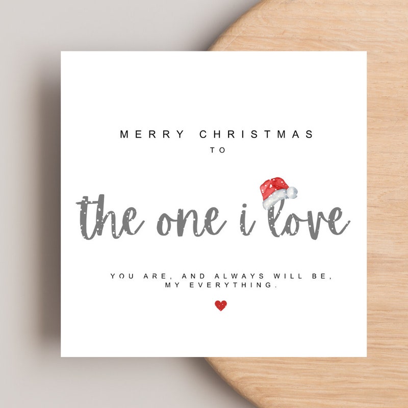 Love Christmas Card - Etsy