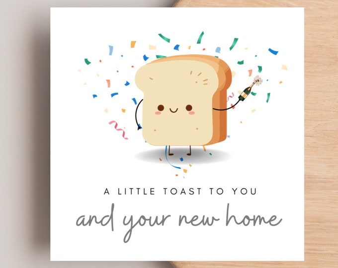 New Home Card, Personalised New Home Card, Moving House Card ...