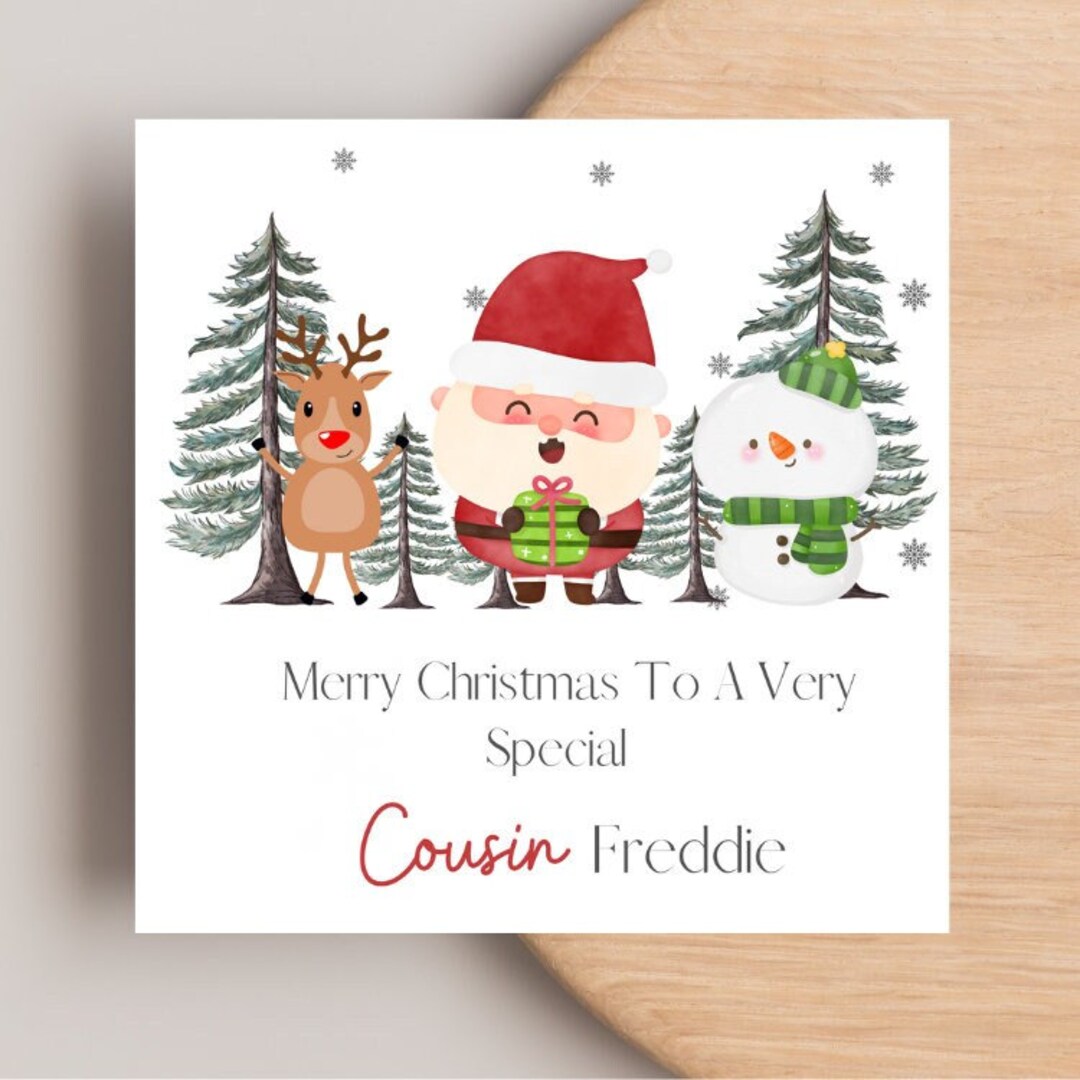 Christmas Cousin Card, for My Cousin at Christmas, Cousin Christmas ...