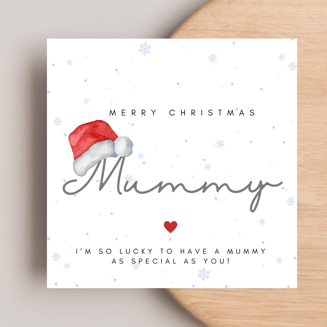Mummy Christmas Card, Christmas Card for Mummy, Special Mummy Christmas ...