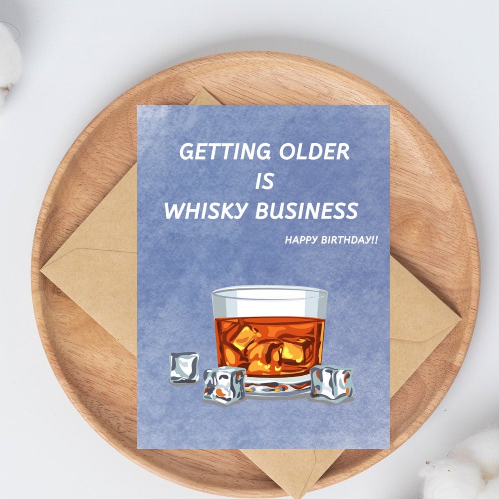 Whisky Birthday Card Birthday Card for Dad Whisky Drinkers - Etsy UK