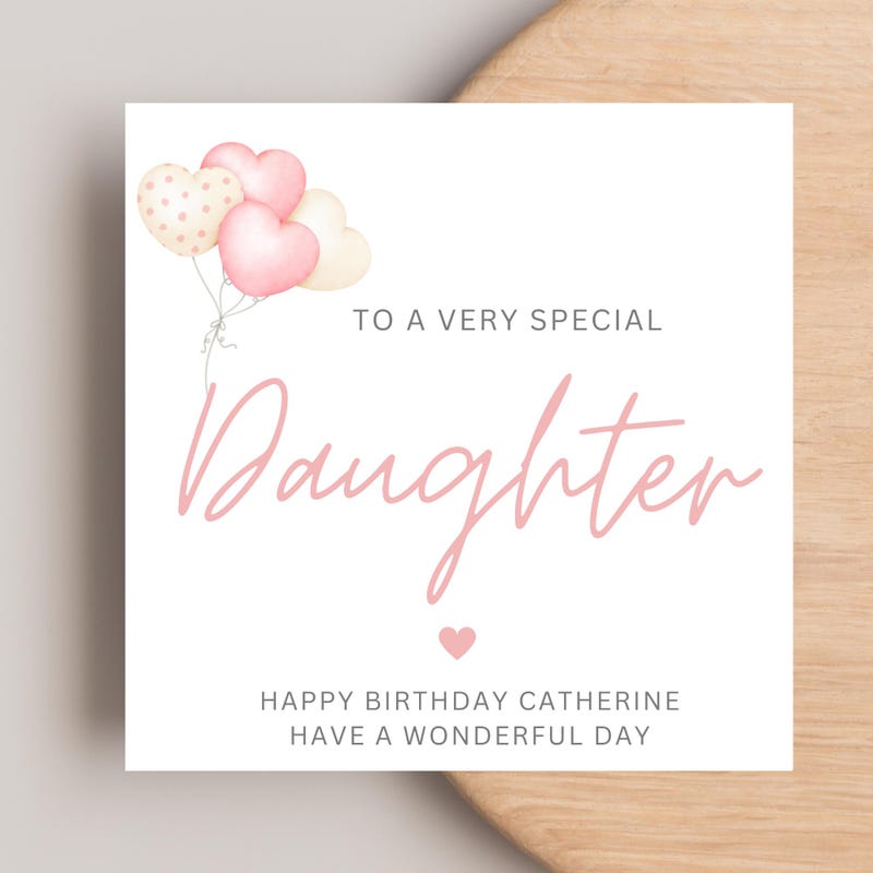 Daughter Birthday Card - Etsy