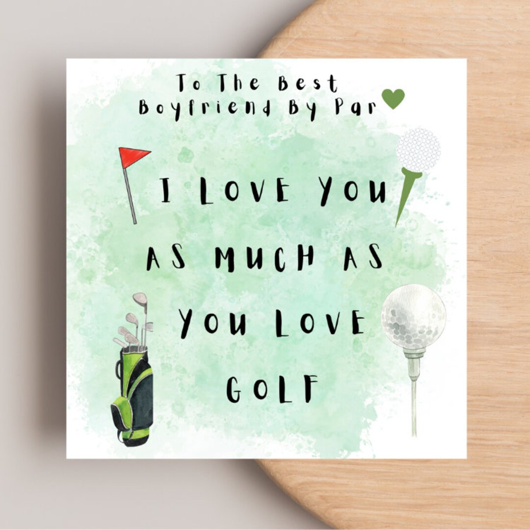 Golf Card for Boyfriend | Funny Golf Card | Husband Golf Card | for ...
