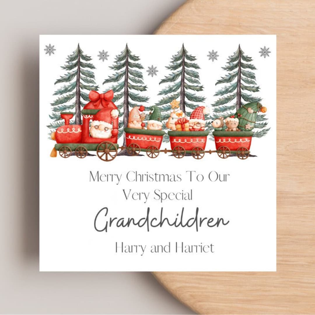 Grandchildren Christmas Card for Our Grandchildren at - Etsy
