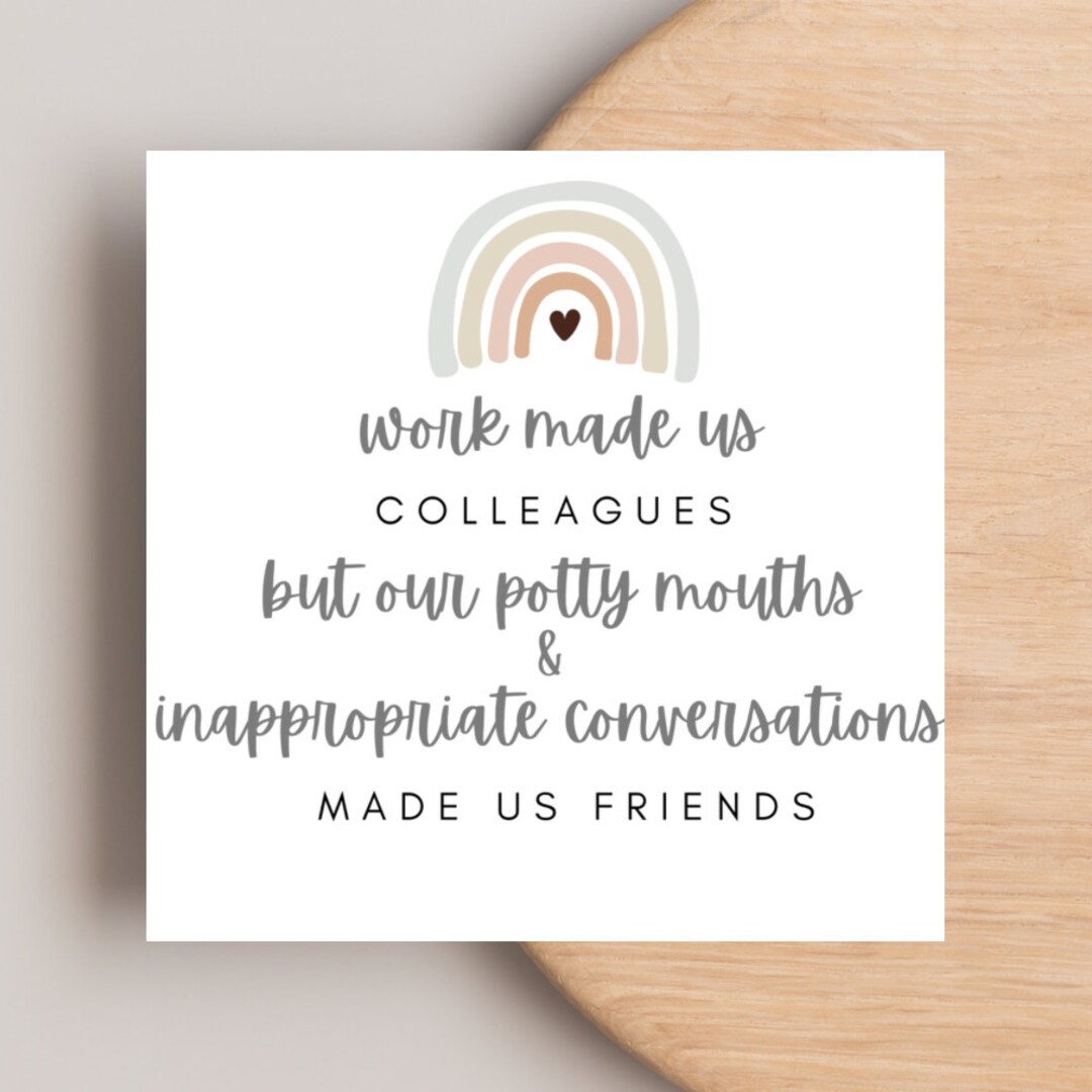 Work Bestie Card | Work Best Friend Quote | Work Best Friend Card ...