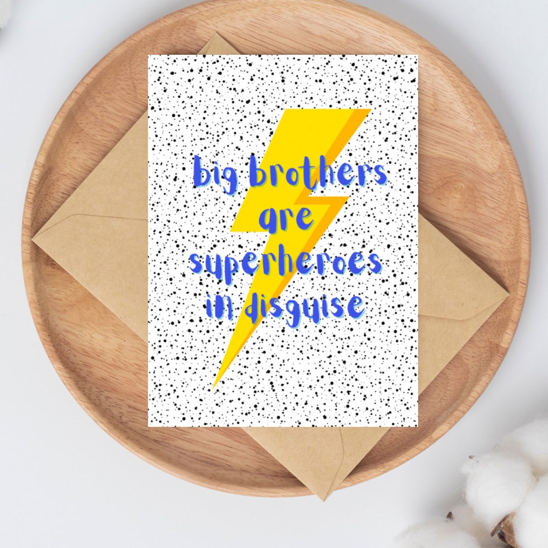 Big Brother Card Newborn Card Big Brother Card New Brother Promoted to ...