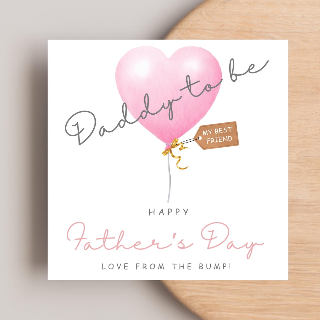 Father's Day Card From Bump Card - to Daddy From Bump - Love From Bump ...