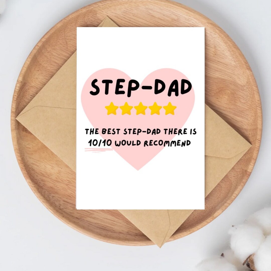Funny Step Dad Card Birthday Card for Step Dad Funny - Etsy