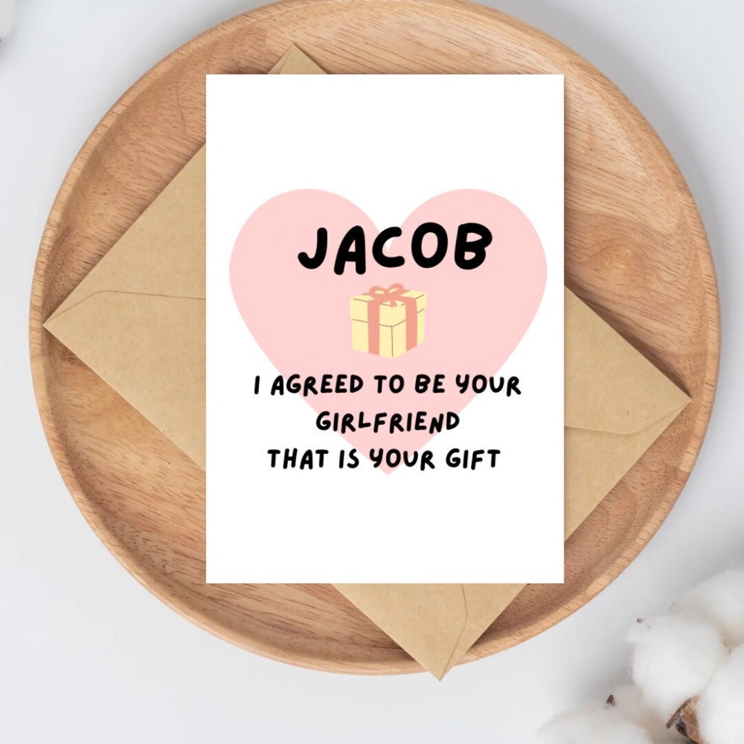Funny Boyfriend Birthday Card - I Am the Gift Card- for Him - BF - on ...