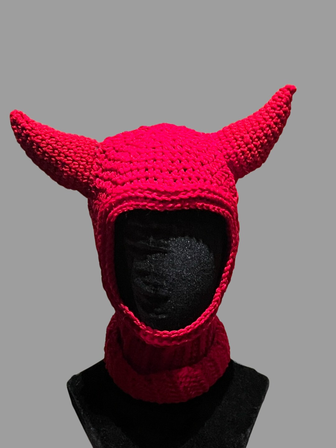 Devil Handmade Crochet Balaclava - Etsy