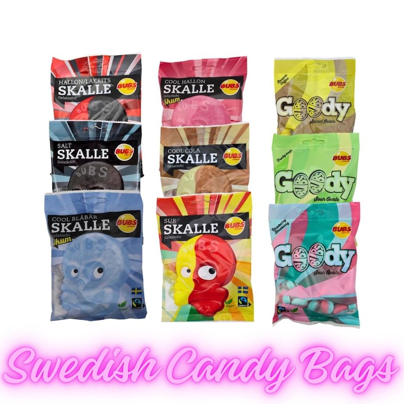 BUBS GOODY Assorted Flavors- Swedish Candy-sweet & Sour, Tik Tok ...