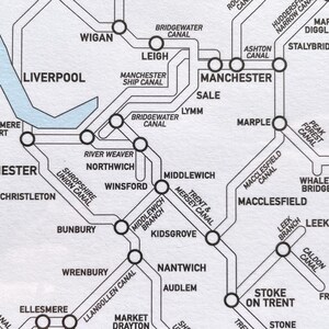 Colour in Navigable Canal and River Map England & Wales A3 | Colour the ...