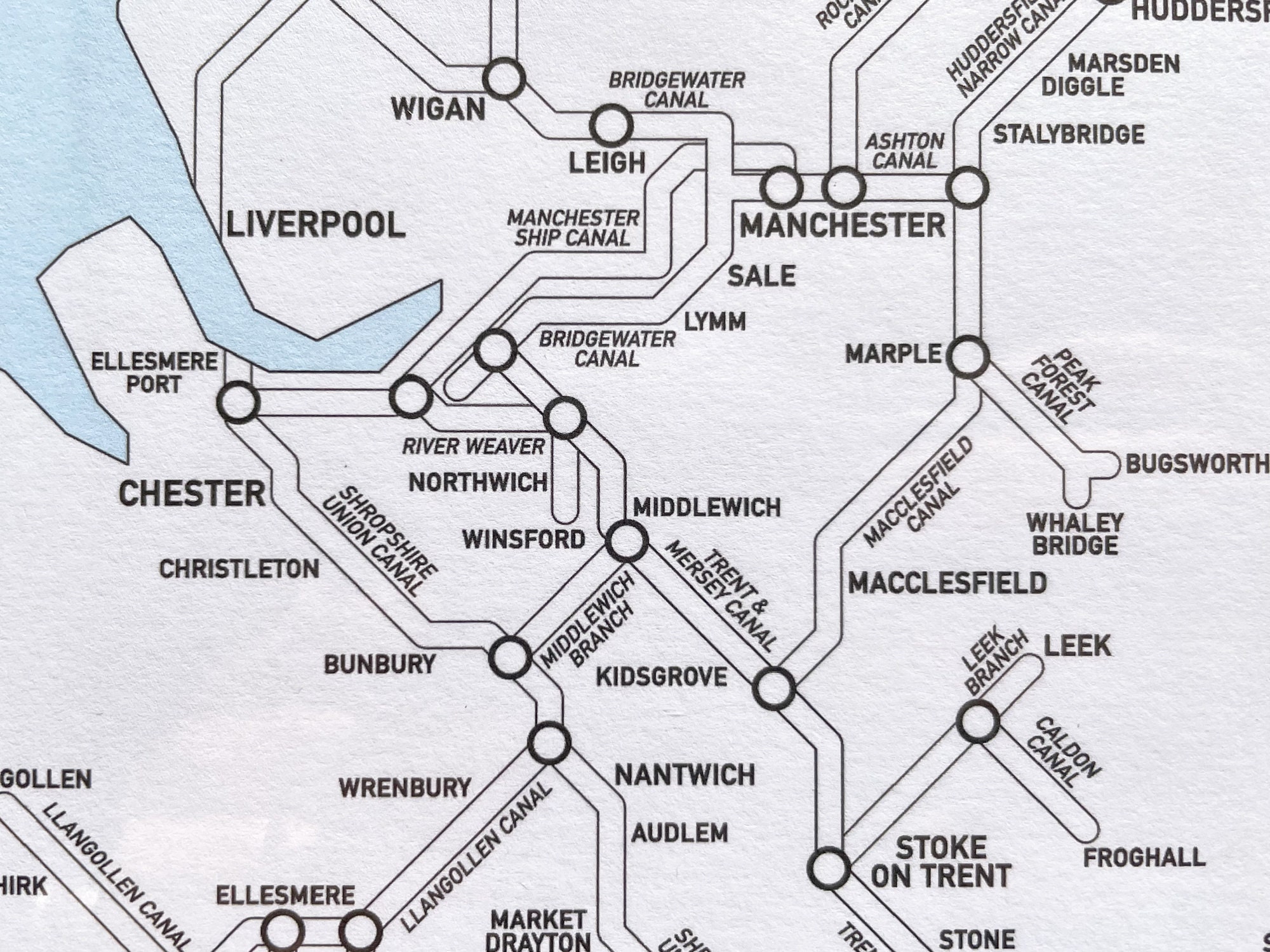 Colour in Navigable Canal and River Map England & Wales A3 | Colour the ...