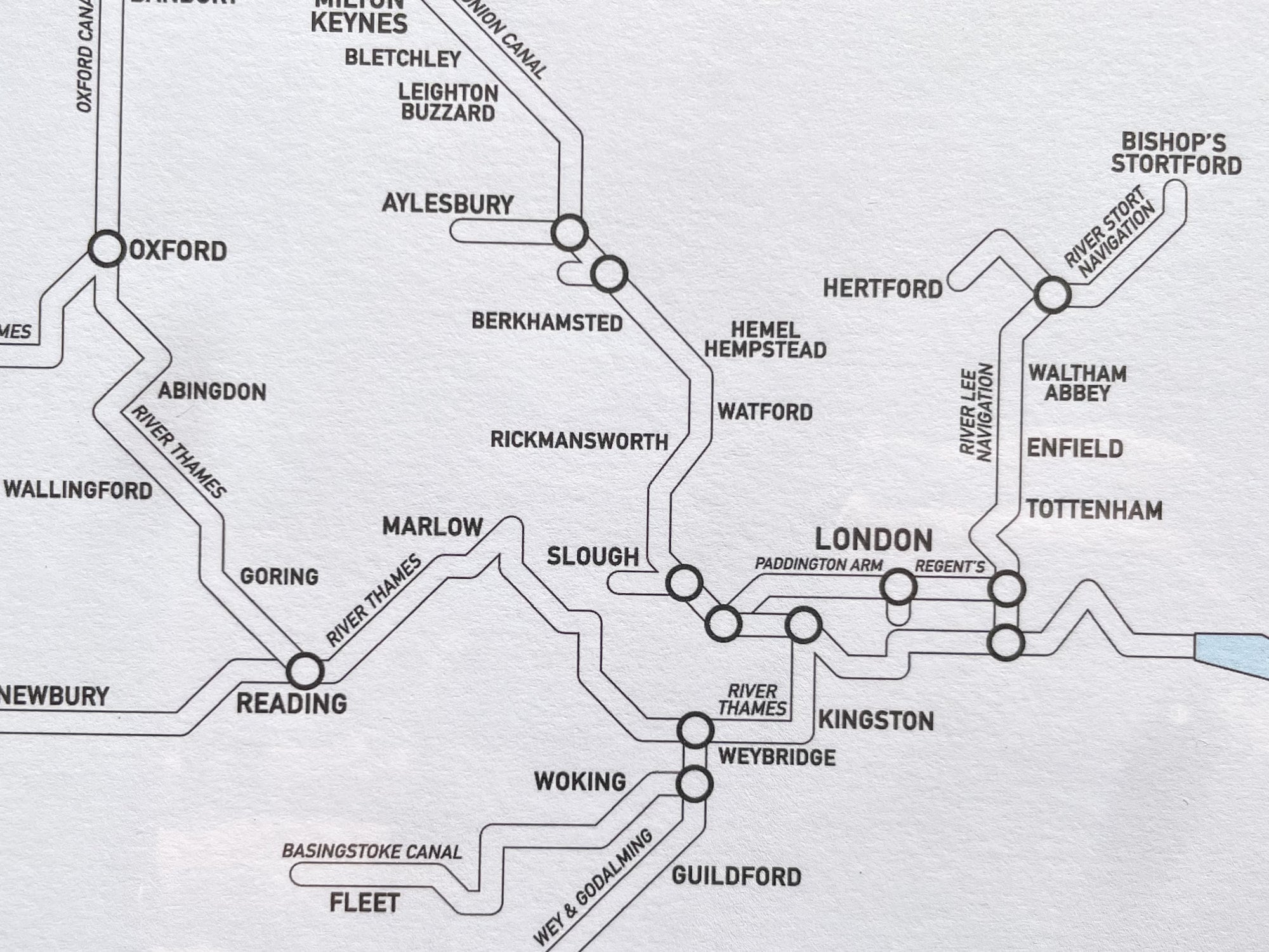 Colour in Navigable Canal and River Map England & Wales A3 | Colour the ...