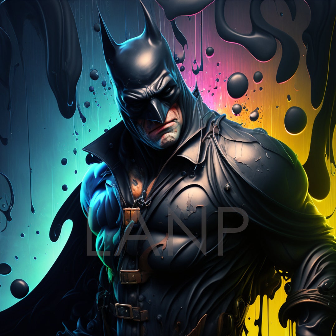 Gangsta Batman the Dark Knight Digital Print Wall Art - Etsy