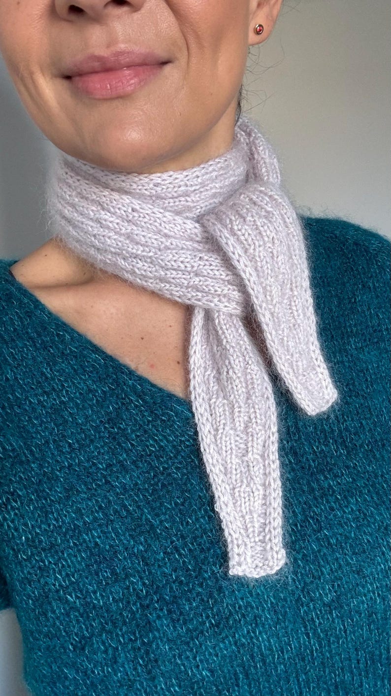 Pia Scarf Narrow - Knitting Pattern in ENGLISH - Etsy