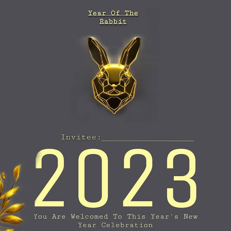 CNY Canva Template Invitation Card - Etsy