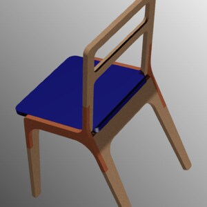 Plywood Chair Plans, Dxf Files, Vector, Cut, Cnc Router, Diy, Furniture ...