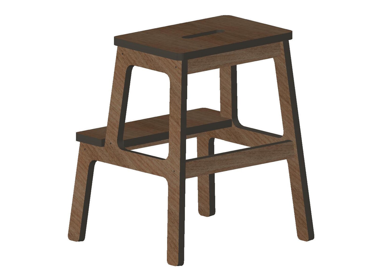Plywood Step Stool Plans, Dxf Files, Vector, Cut, Cnc Router, DIY ...