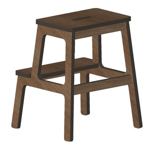 Plywood Step Stool Plans, Dxf Files, Vector, Cut, Cnc Router, DIY ...