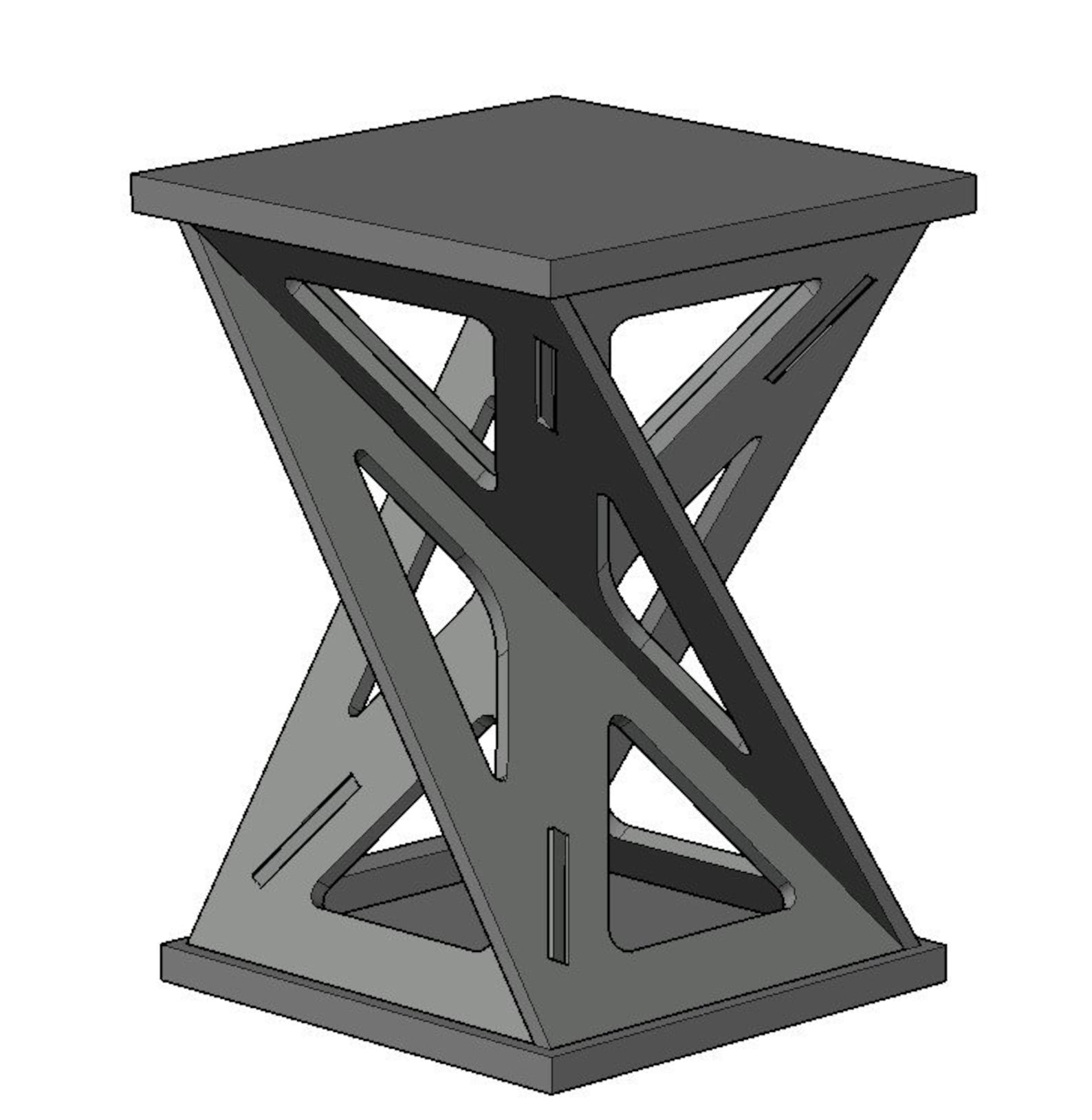 Plywood X Stool Plans, Dxf Files, Vector, Cut, Cnc Router, Diy ...