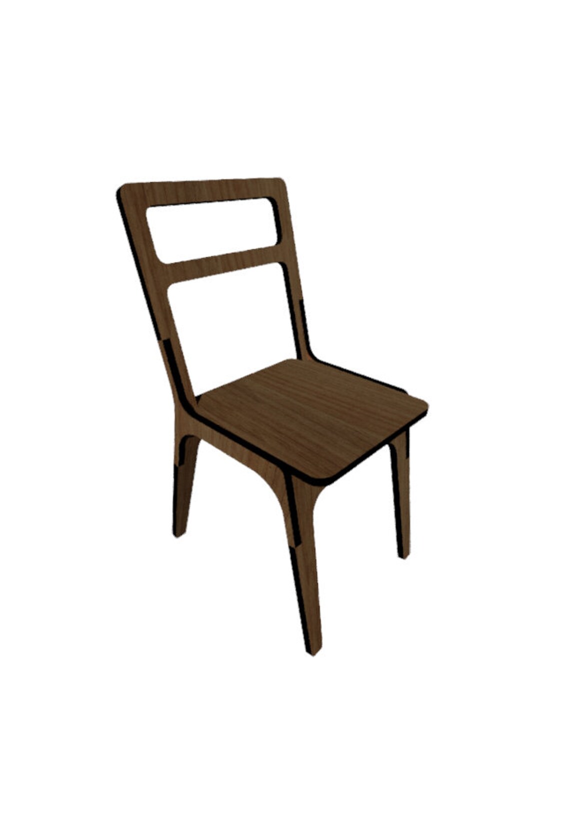 Plywood Chair Plans, Dxf Files, Vector, Cut, Cnc Router, Diy, Furniture ...