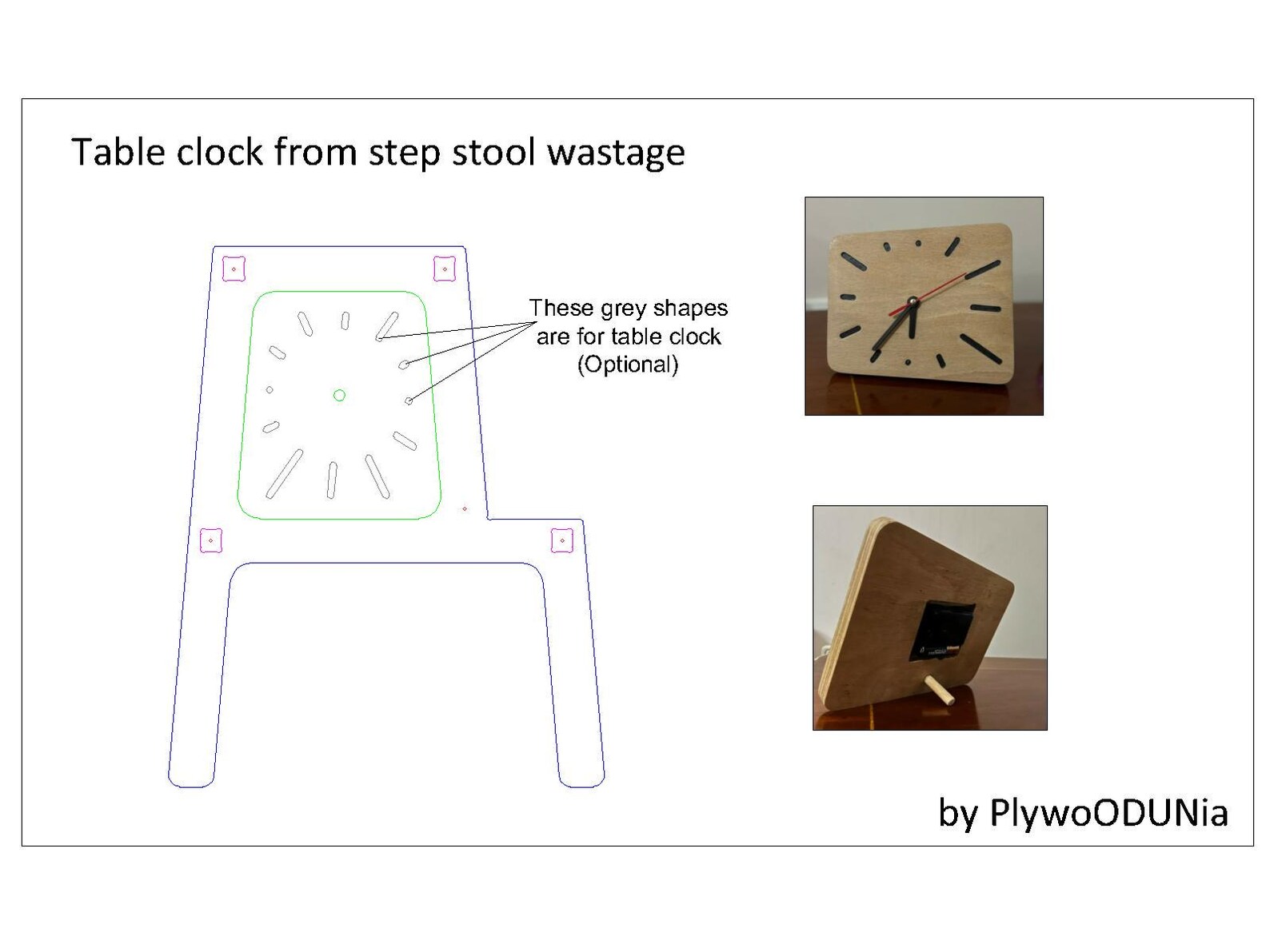 Plywood Step Stool Plans, Dxf Files, Vector, Cut, Cnc Router, DIY ...