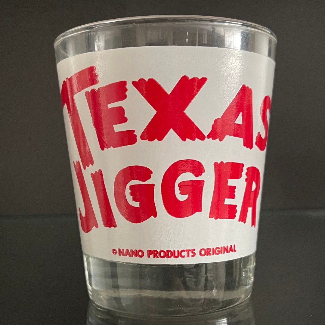 Vintage Souvenir Glass Texas Jigger Large Shot Glass Cup Nano Products ...